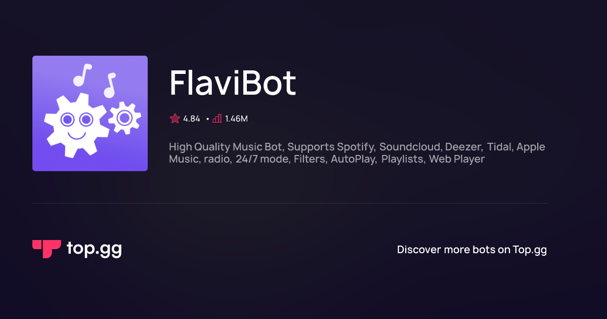 Add FlaviBot Discord Bot | The #1 Discord Bot and Discord App List